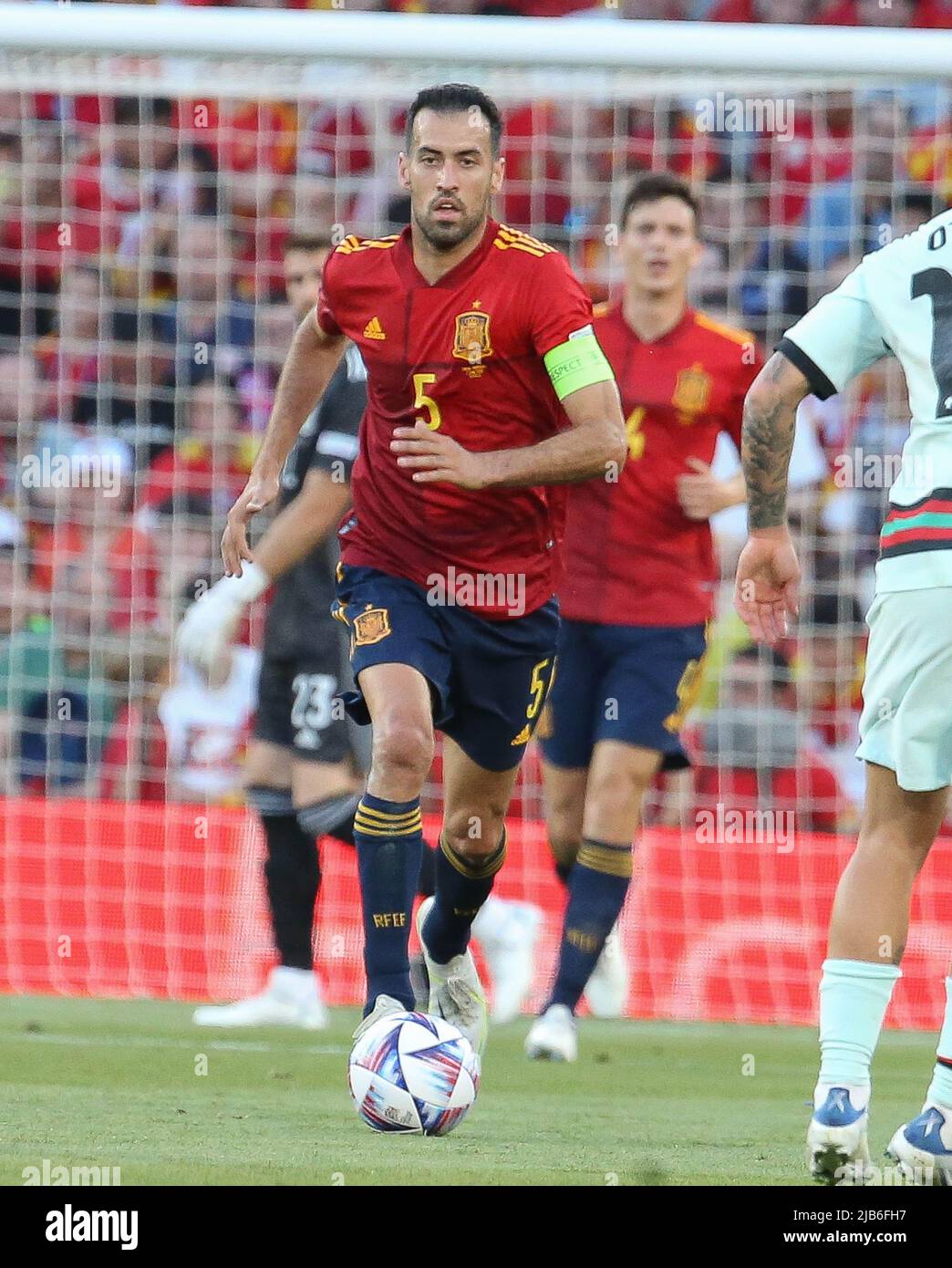 Sergio Busquets of Spain during the UEFA Nations League, League A ...