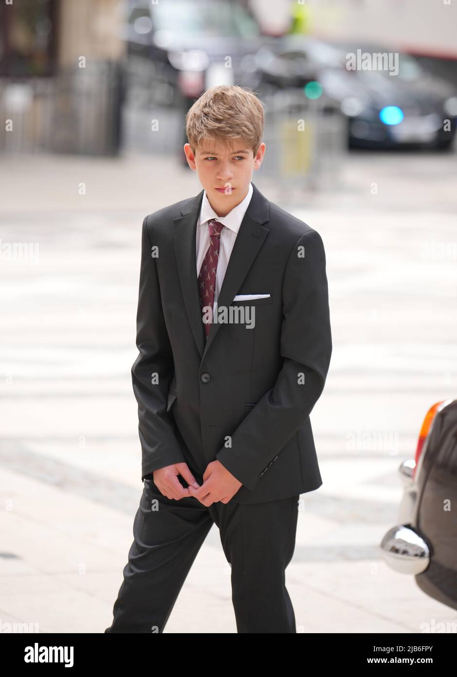 James, Viscount Severn arriving a reception at The Guildhall, London ...