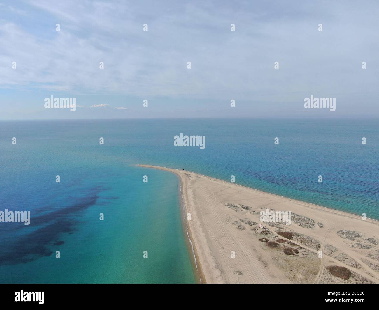 shipwreck of epanomi in halkidiki greece with drone Stock Photo - Alamy