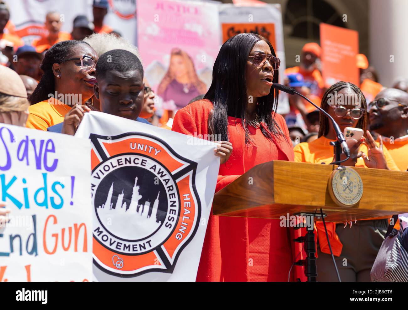 Bronx Borough President Vanessa Gibson Joins Gun Violence Activist