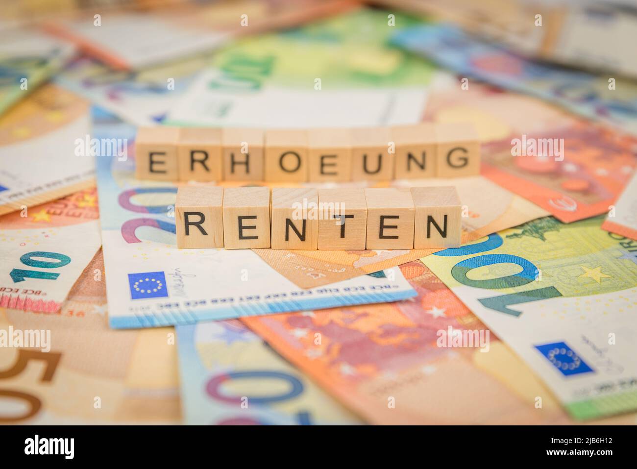The word Renten - in German for annuity - and erhoehung - in German for ...