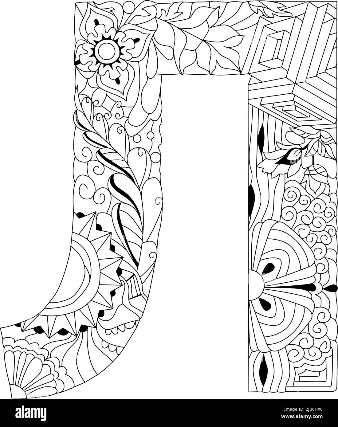 Russian Alphabet Cyrillic Capital. Vector illustration for coloring ... Russian Alphabet Cyrillic Capital. Vector illustration for coloring ...