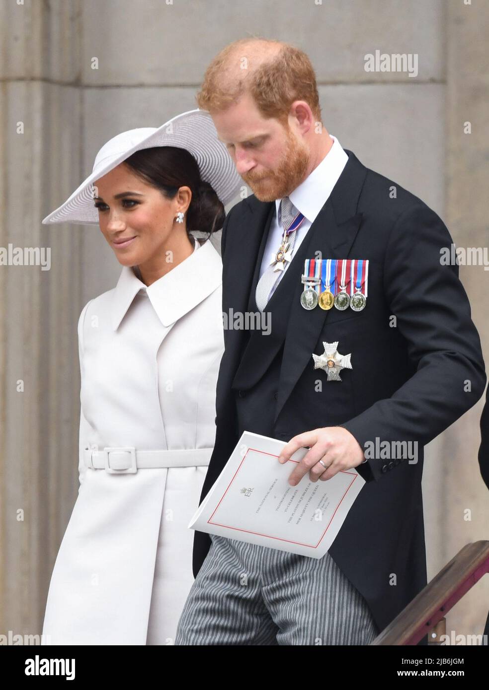 June 3rd, 2022. London, UK. Meghan, The Duchess of Sussex and Prince ...