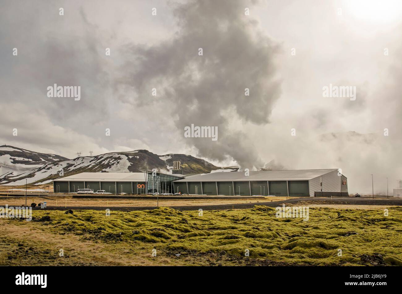 Hengill, Iceland, April 22, 2022: Hellisheiði geothermal power plant ...
