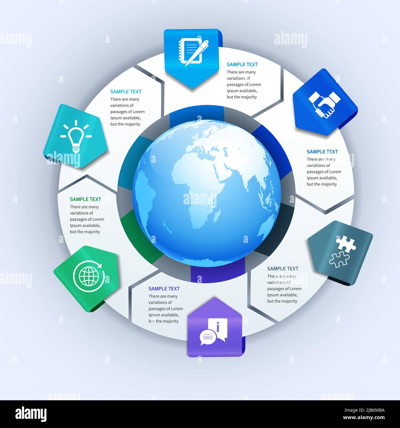 Abstract paper business infographics layout design elements for pie ...