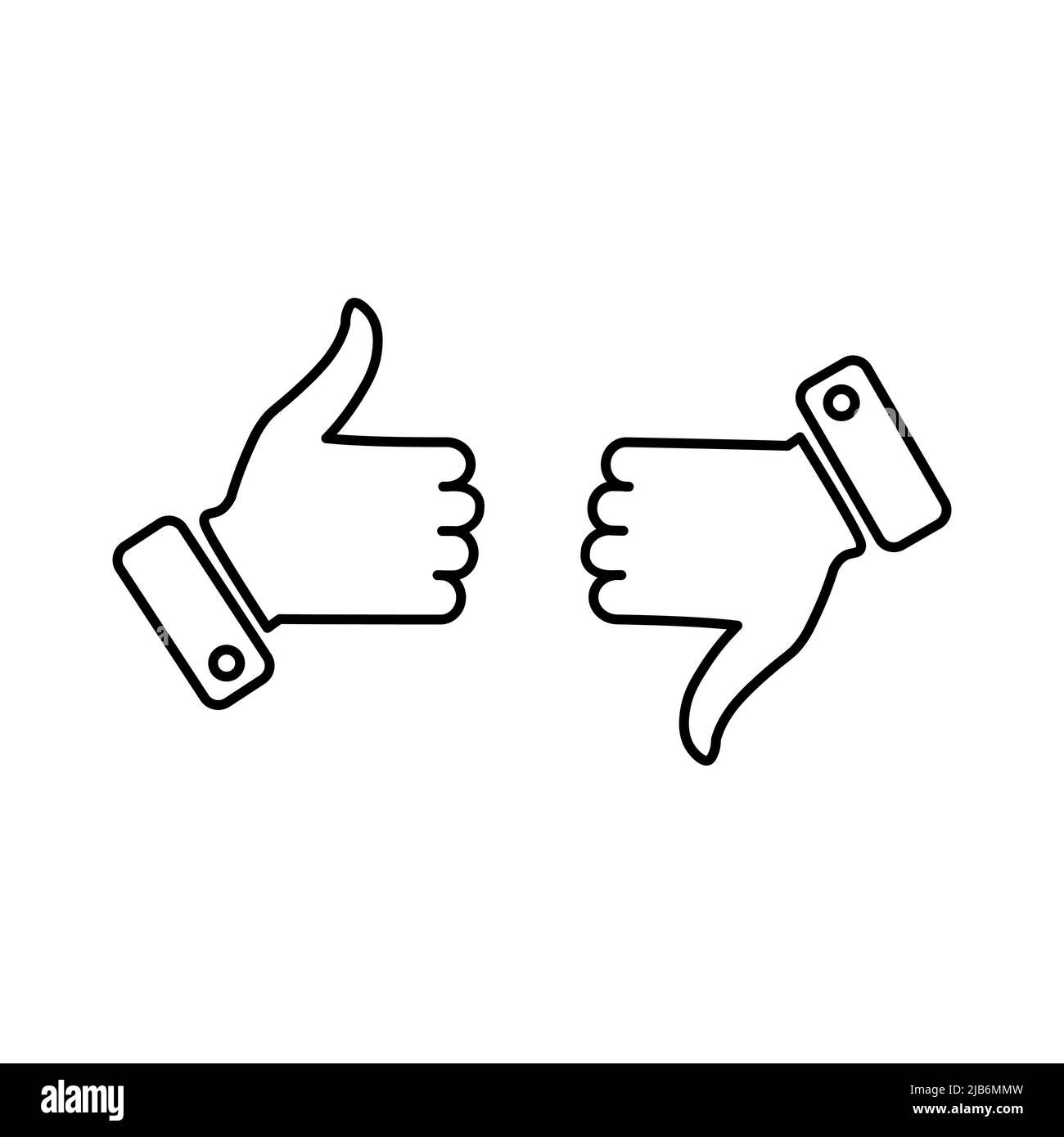 Dislike icon simple element Cut Out Stock Images & Pictures - Alamy