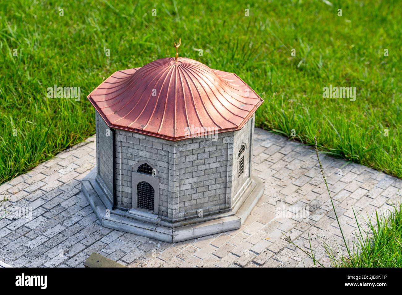 Tomb of Gul Baba (Budapest) in Miniaturk Park of Istanbul, Turkey Stock ...