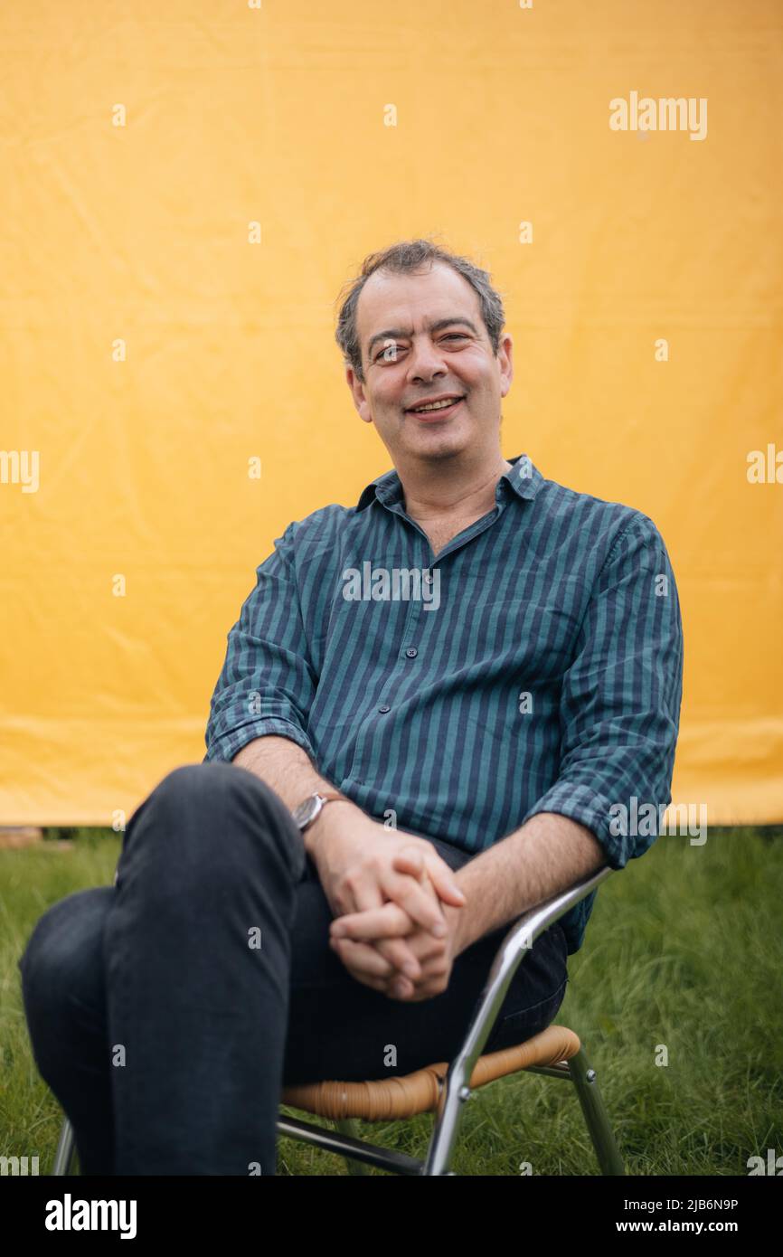 Hay-on-Wye, Wales, UK. 3rd June, 2022. David Runciman Portrait at Hay ...