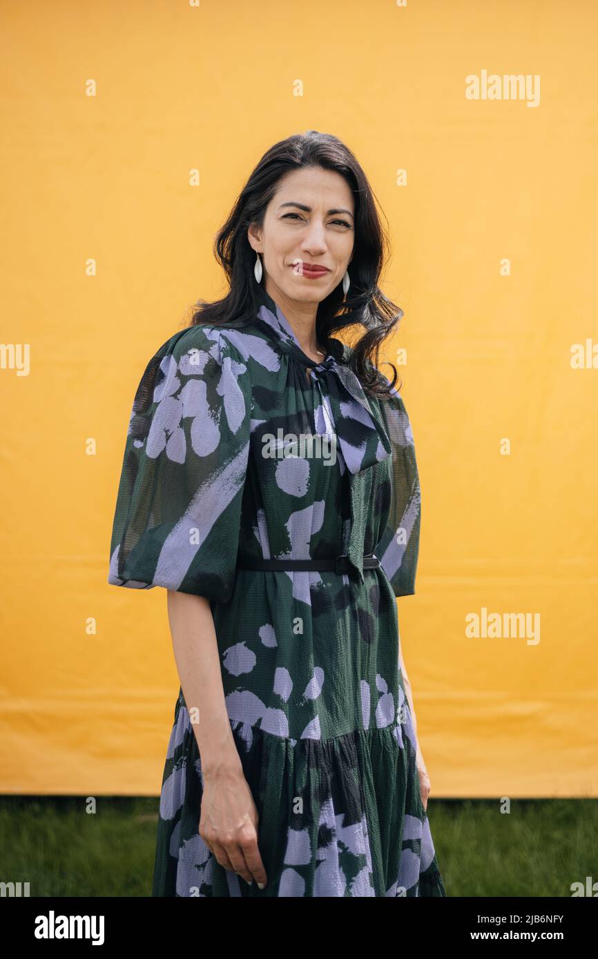 Hay-on-Wye, Wales, UK. 3rd June, 2022. Huma Abedin Portrait at Hay ...