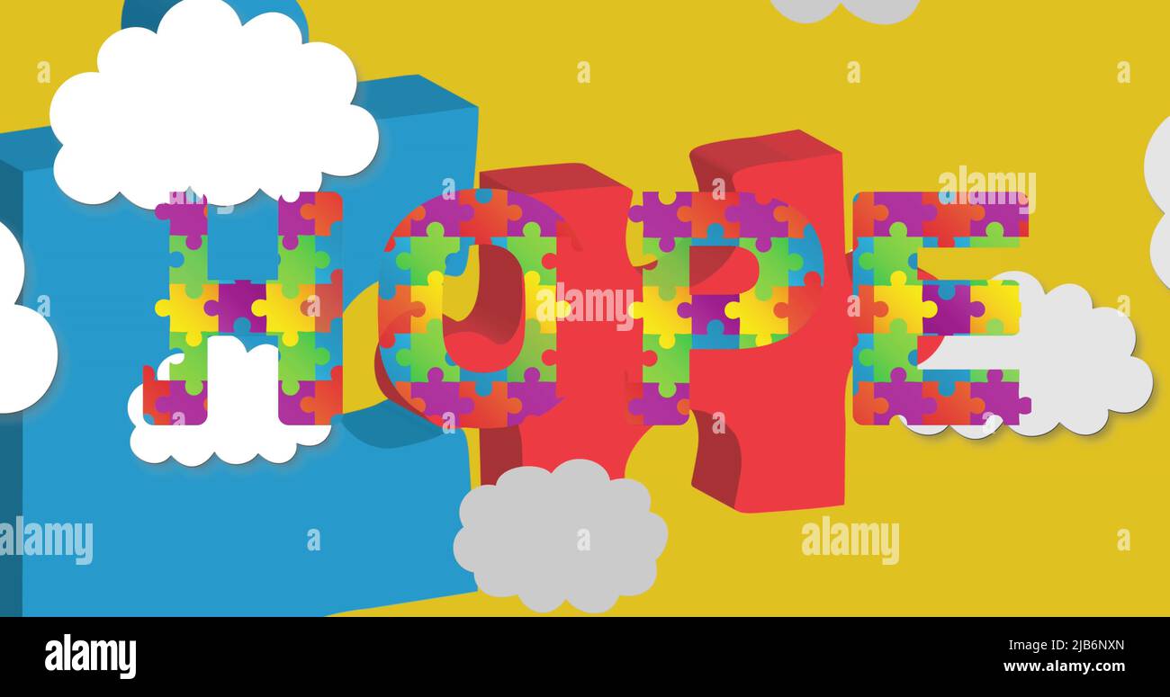 The Word Hope In Bubble Letters