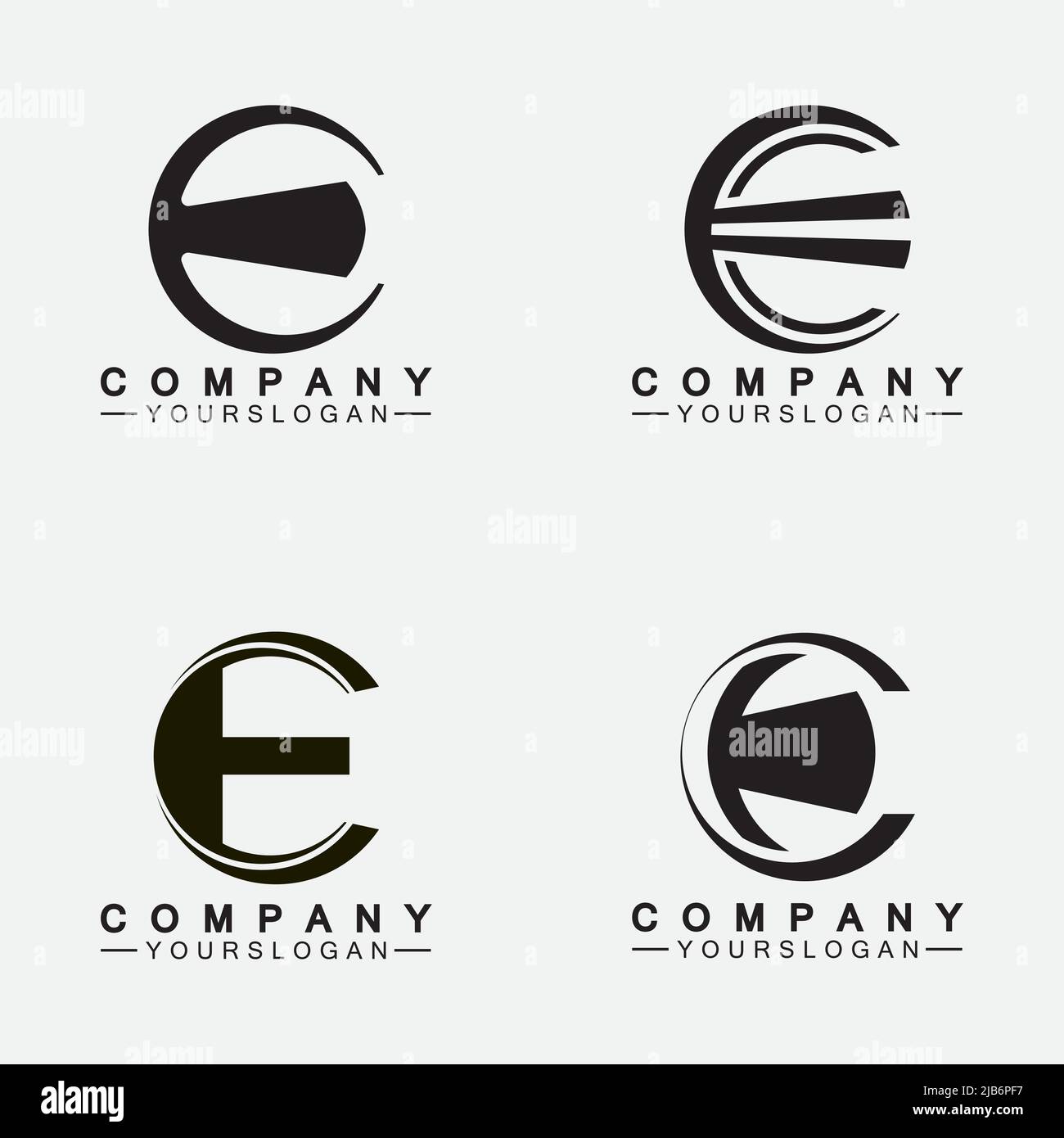 Letter E logo icon design template Stock Vector Image & Art - Alamy