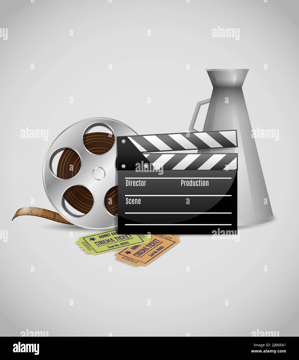 Movie speaker theatre Stock Vector Images - Alamy