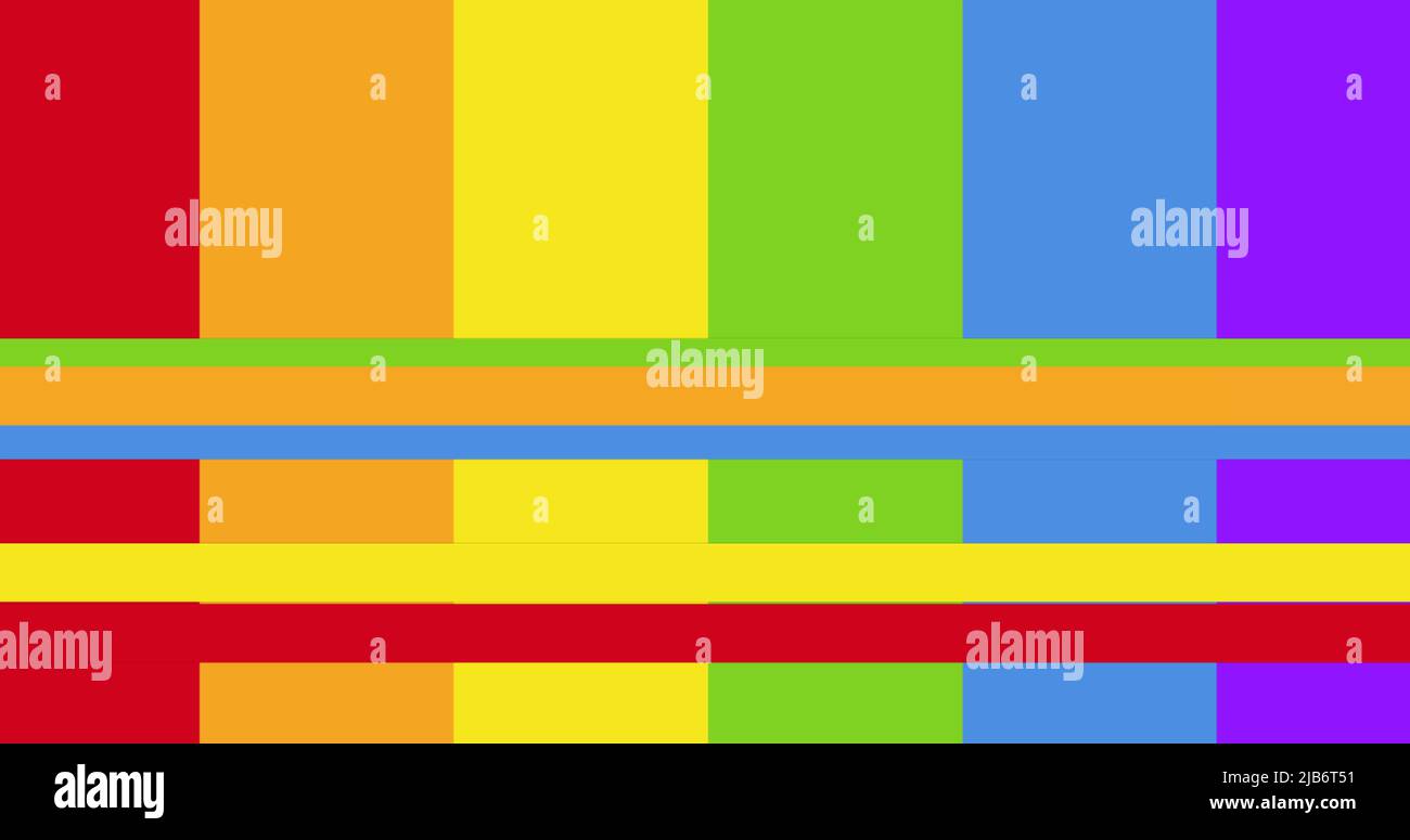 Image of colorful geometrical shapes over black background Stock Photo ...