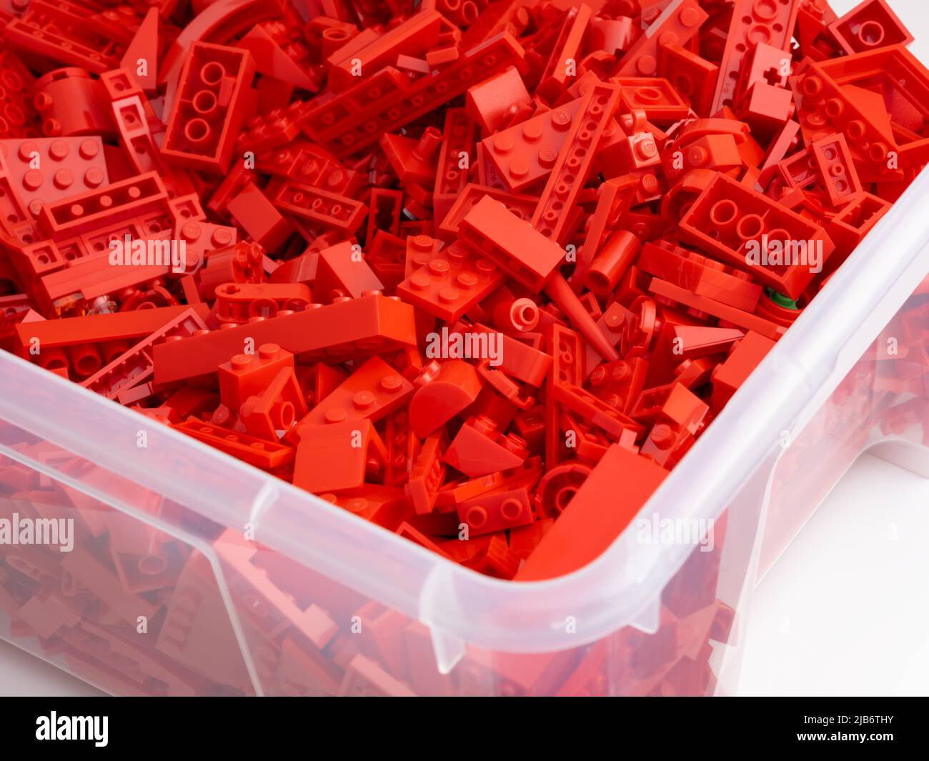 Red lego blocks hi-res stock photography and images - Alamy