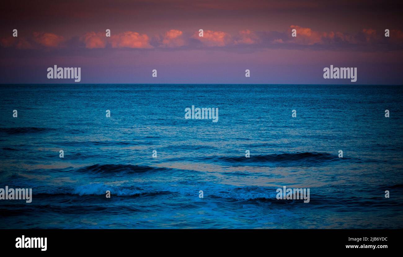 Ocean sunset landscape, Patagonia, Argentina Stock Photo - Alamy