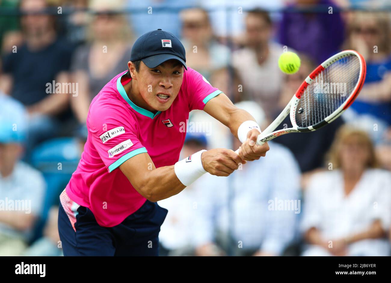 Brandon Nakashima during day six of the Surbiton Trophy at Surbiton ...