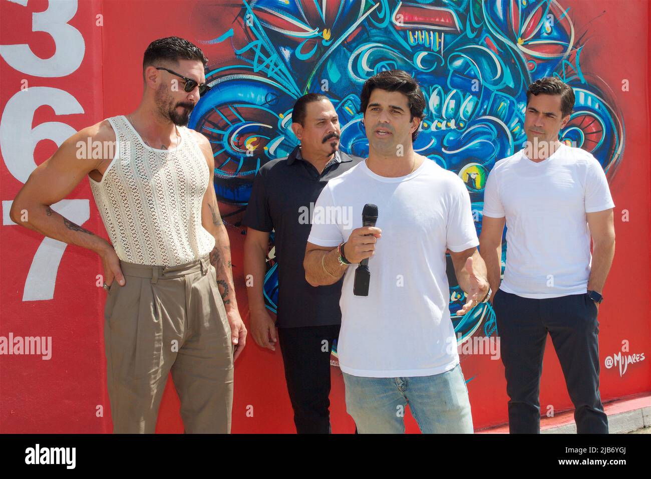 MIAMI, FL - JUNE 2: Clayton Rivera, Mijares, Emilio Rivera, Danny Pino ...