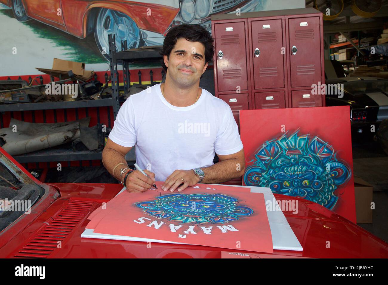 MIAMI, FL - JUNE 2: Mijares attends the unveiling of a "MAYANS MC ...