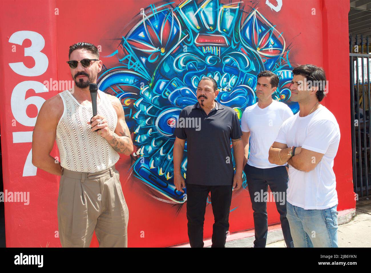 MIAMI, FL - JUNE 2: Clayton Rivera, Mijares, Emilio Rivera, Danny Pino ...