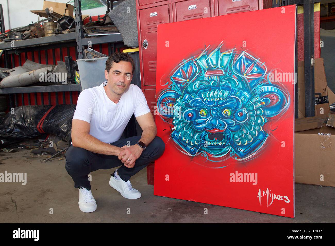 MIAMI, FL - JUNE 2: Danny Pino attends the unveiling of a "MAYANS MC ...