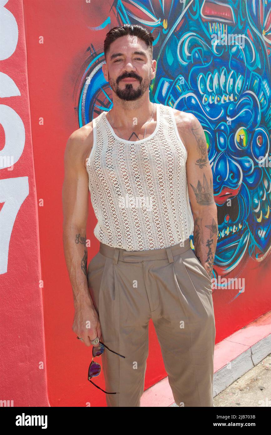MIAMI, FL - JUNE 2: Clayton Cardenas attends the unveiling of a "MAYANS ...