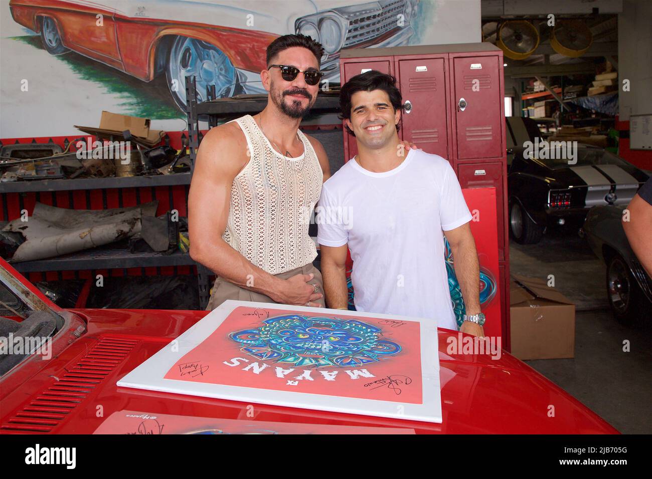 MIAMI, FL - JUNE 2: Clayton Cardenas and Mijares attend the unveiling ...