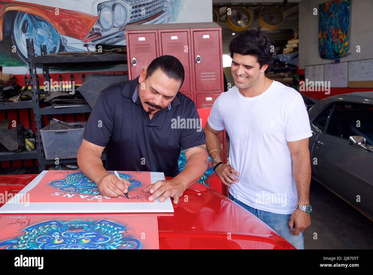 MIAMI, FL - JUNE 2: Emilio Rivera and Mijares attend the unveiling of a ...