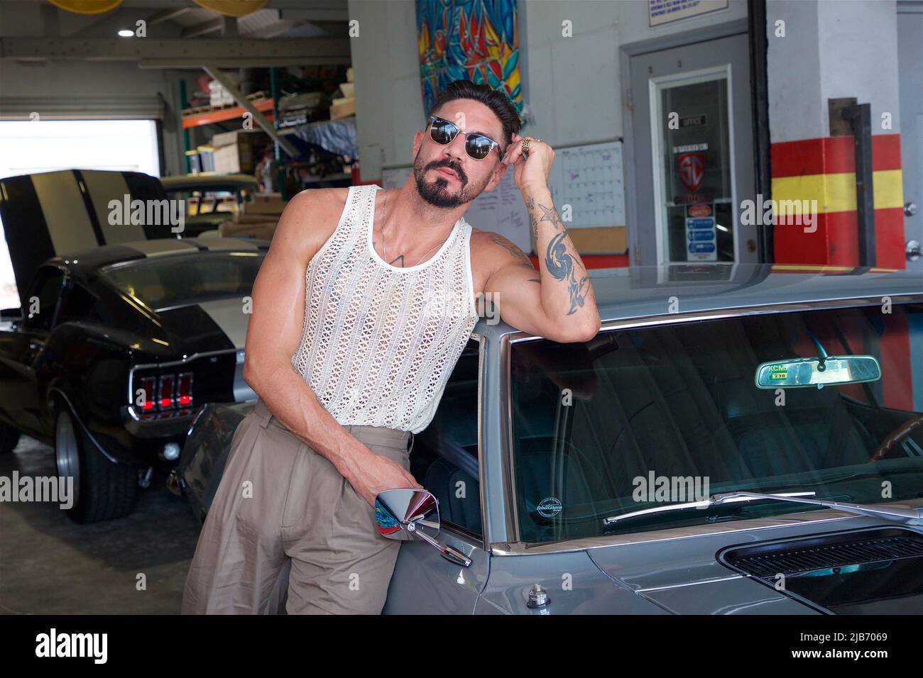 MIAMI, FL - JUNE 2: Clayton Cardenas attends the unveiling of a "MAYANS ...