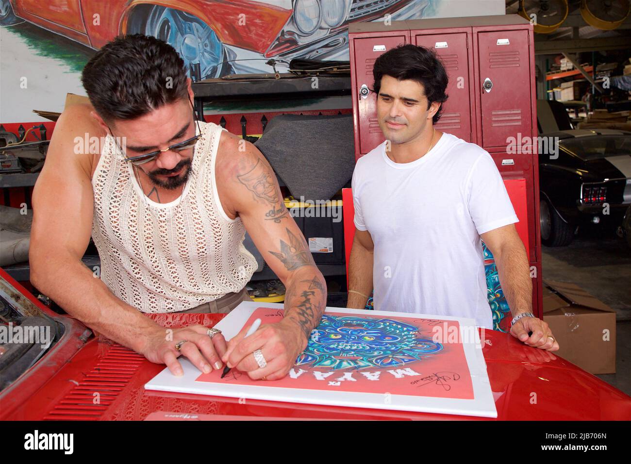MIAMI, FL - JUNE 2: Clayton Cardenas and Mijares attend the unveiling ...