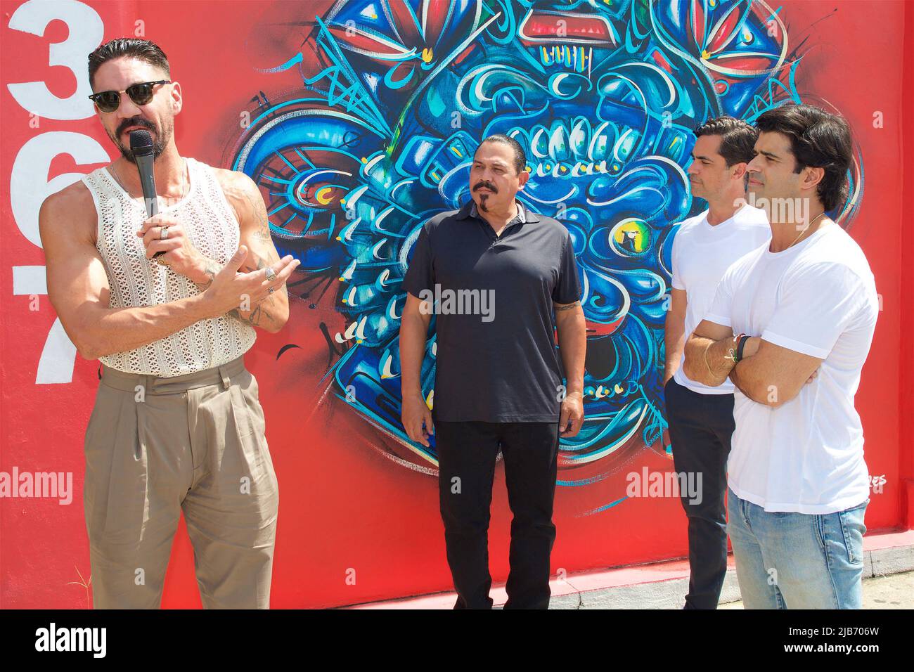 MIAMI, FL - JUNE 2: Clayton Rivera, Mijares, Emilio Rivera, Danny Pino ...
