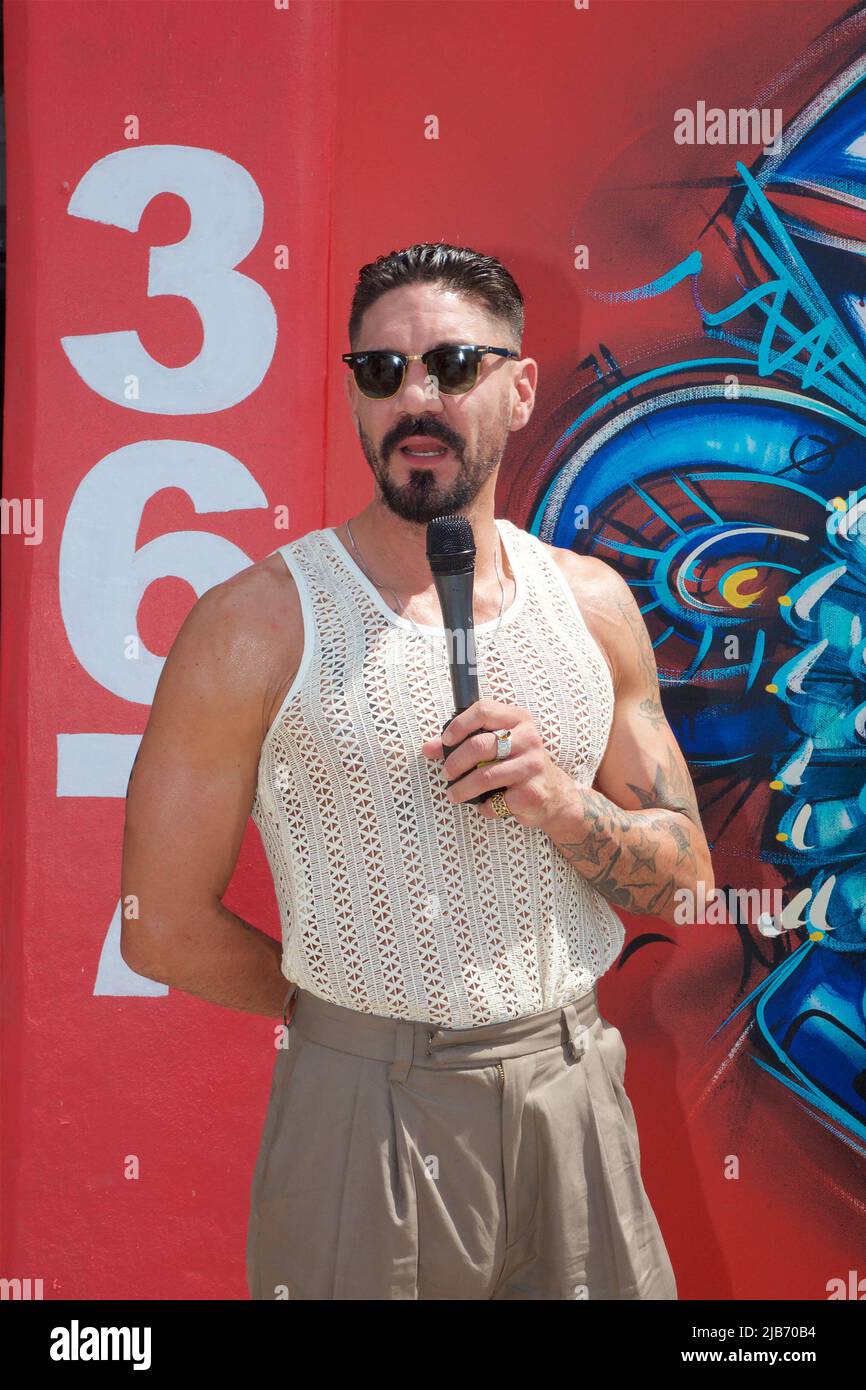 MIAMI, FL - JUNE 2: Clayton Cardenas attends the unveiling of a "MAYANS ...