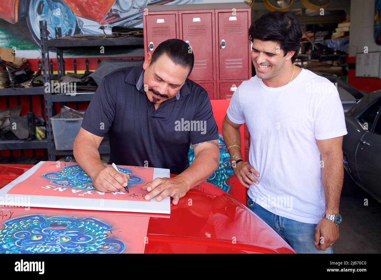 MIAMI, FL - JUNE 2: Emilio Rivera and Mijares attend the unveiling of a ...