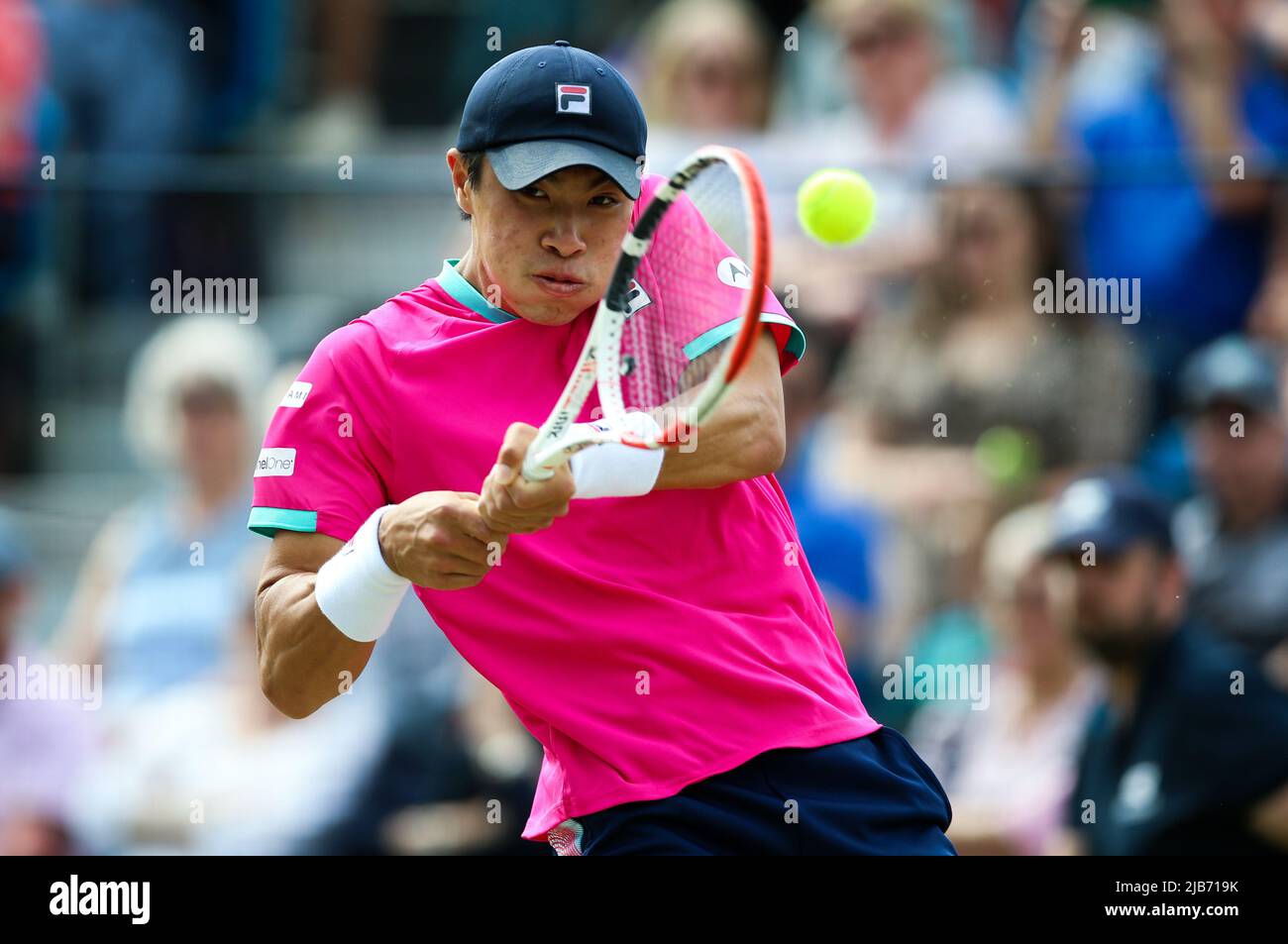 Brandon Nakashima during day six of the Surbiton Trophy at Surbiton ...