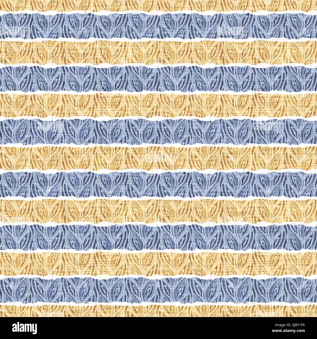 Seamless French country kitchen stripe fabric pattern print. Blue ...