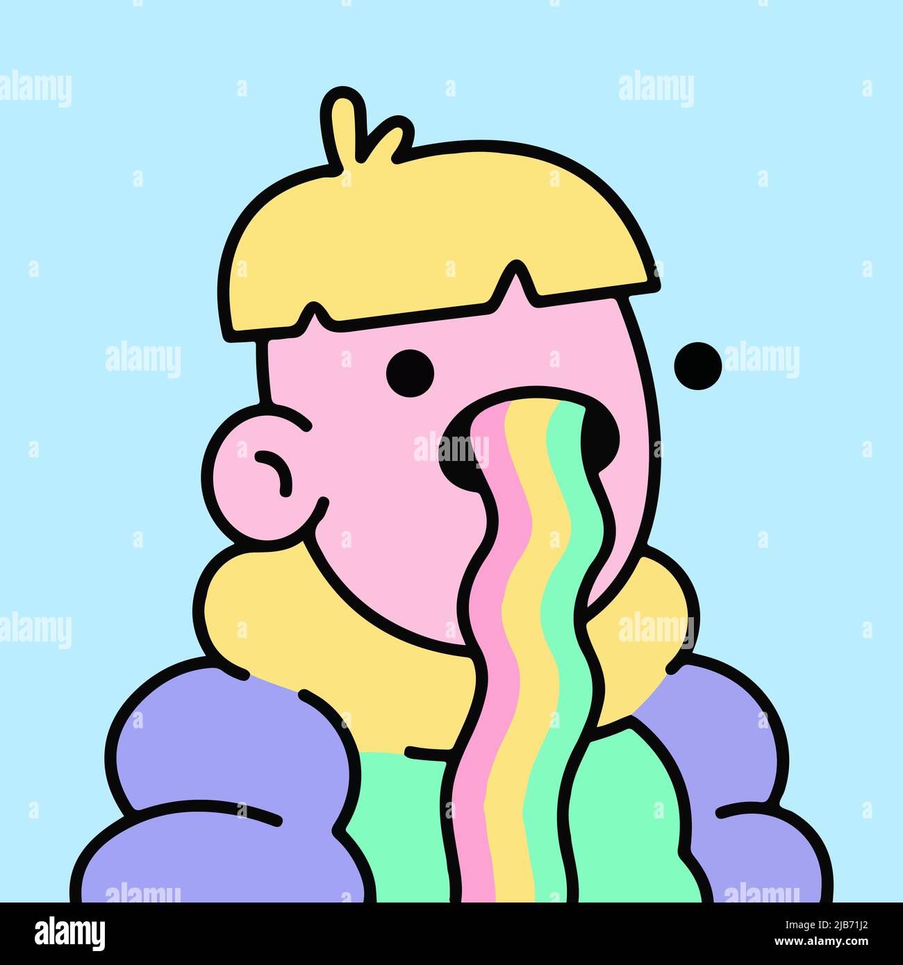 Rainbow mural Stock Vector Images - Alamy