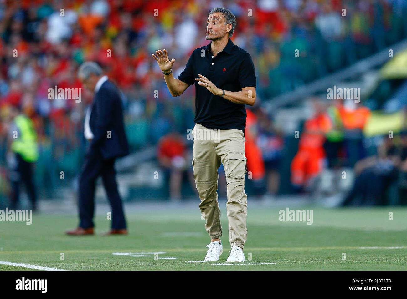 Spain head coach Luis Enrique Martinez during the UEFA Nations League ...
