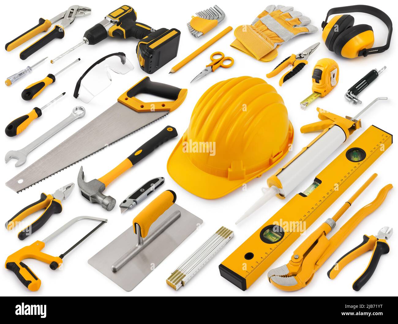 Handyman house renovation service concept Cut Out Stock Images ...