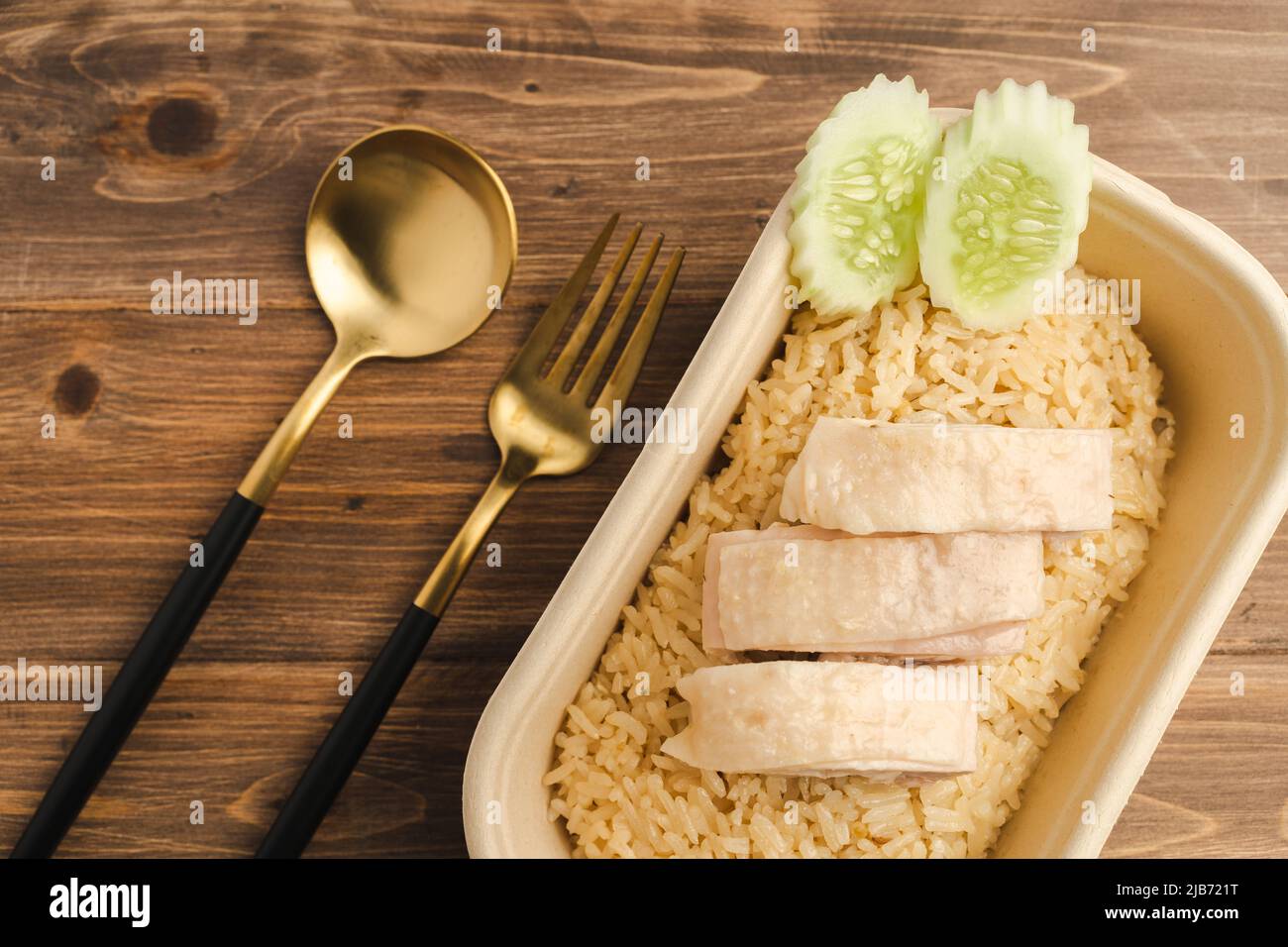 Hainanese Chicken rice (Singapore chicken rice) famous singapore food ...