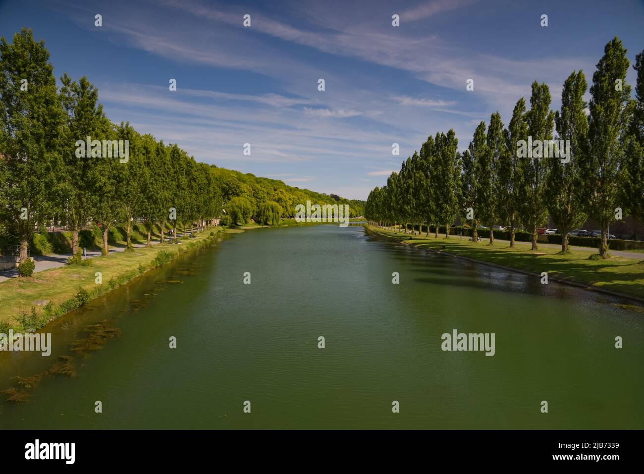 Landscape photography of the ctown of Melun in Seine et Marne in France ...