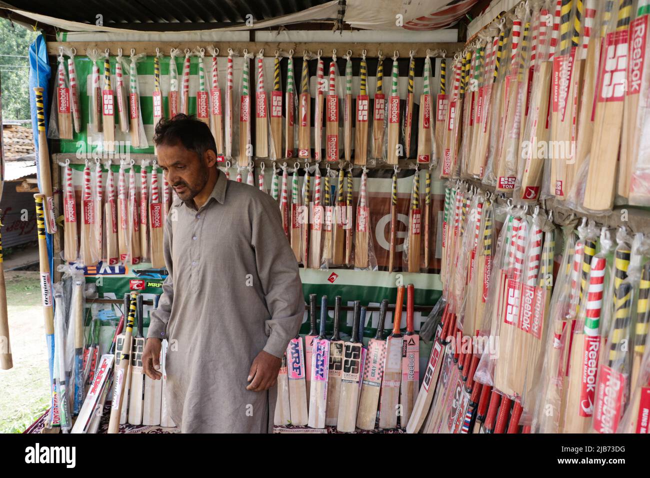 Srinagar, Kashmir, India. 3rd June, 2022. A Kashmir is seen selling ...