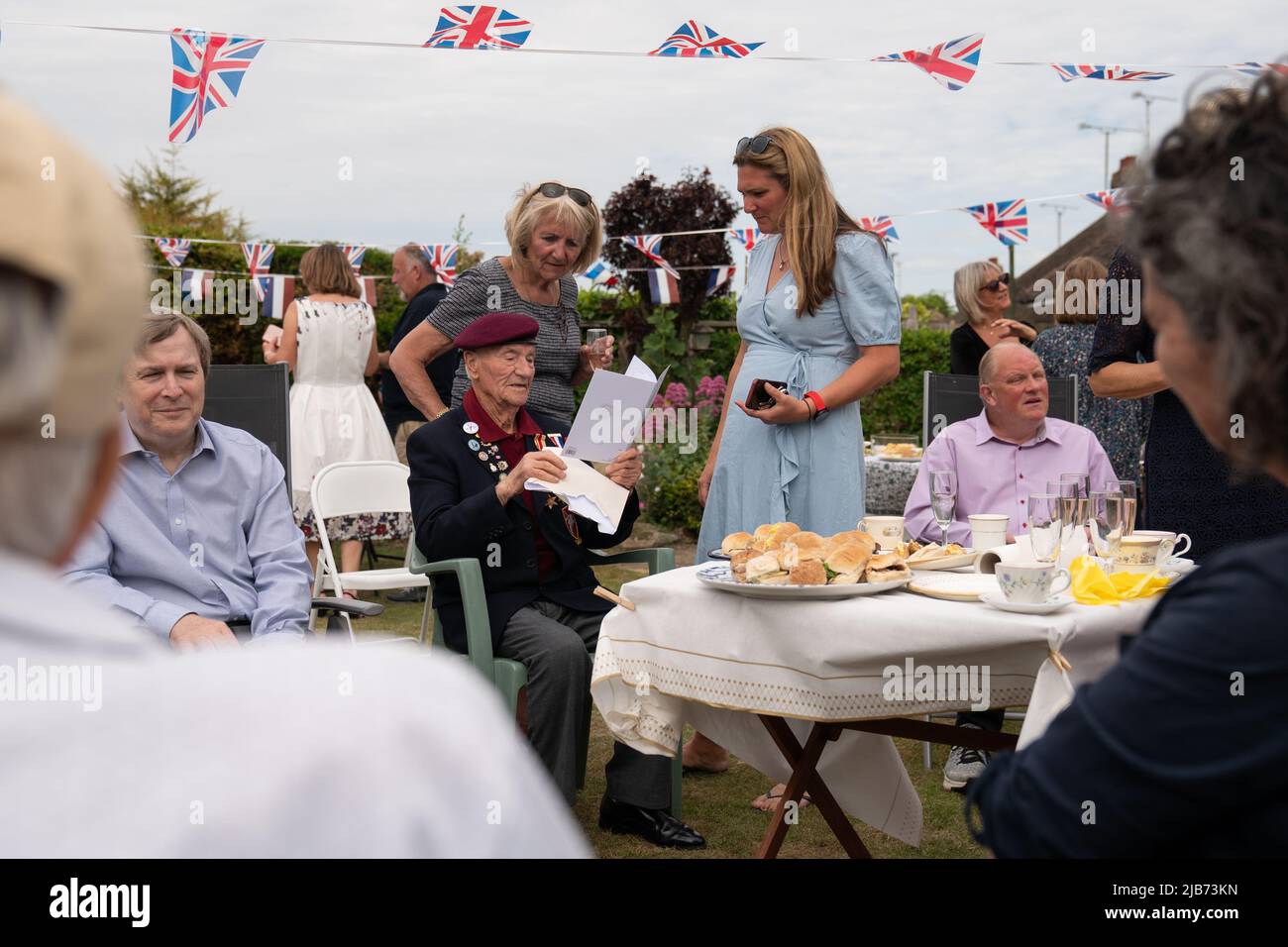 WWII veteran Alec Hall celebrating his 100th birthday with family and ...