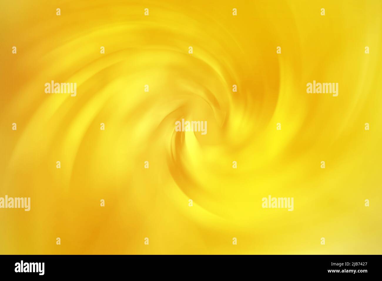 Bright yellow spiral vortex soft blurred abstract gradient background ...