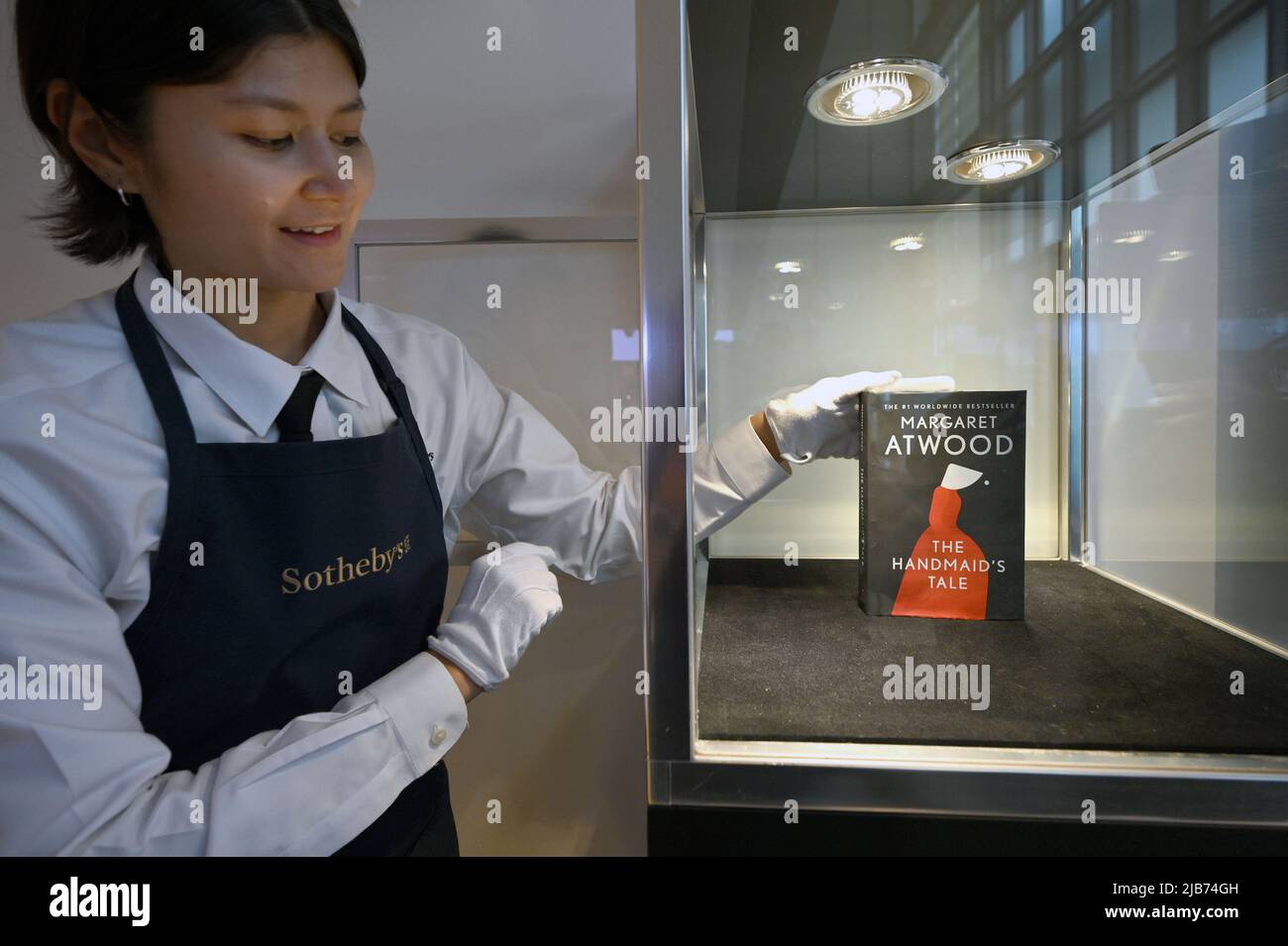 An “Unburnable” edition of author Margaret Atwood’s “The Handmaid’s ...