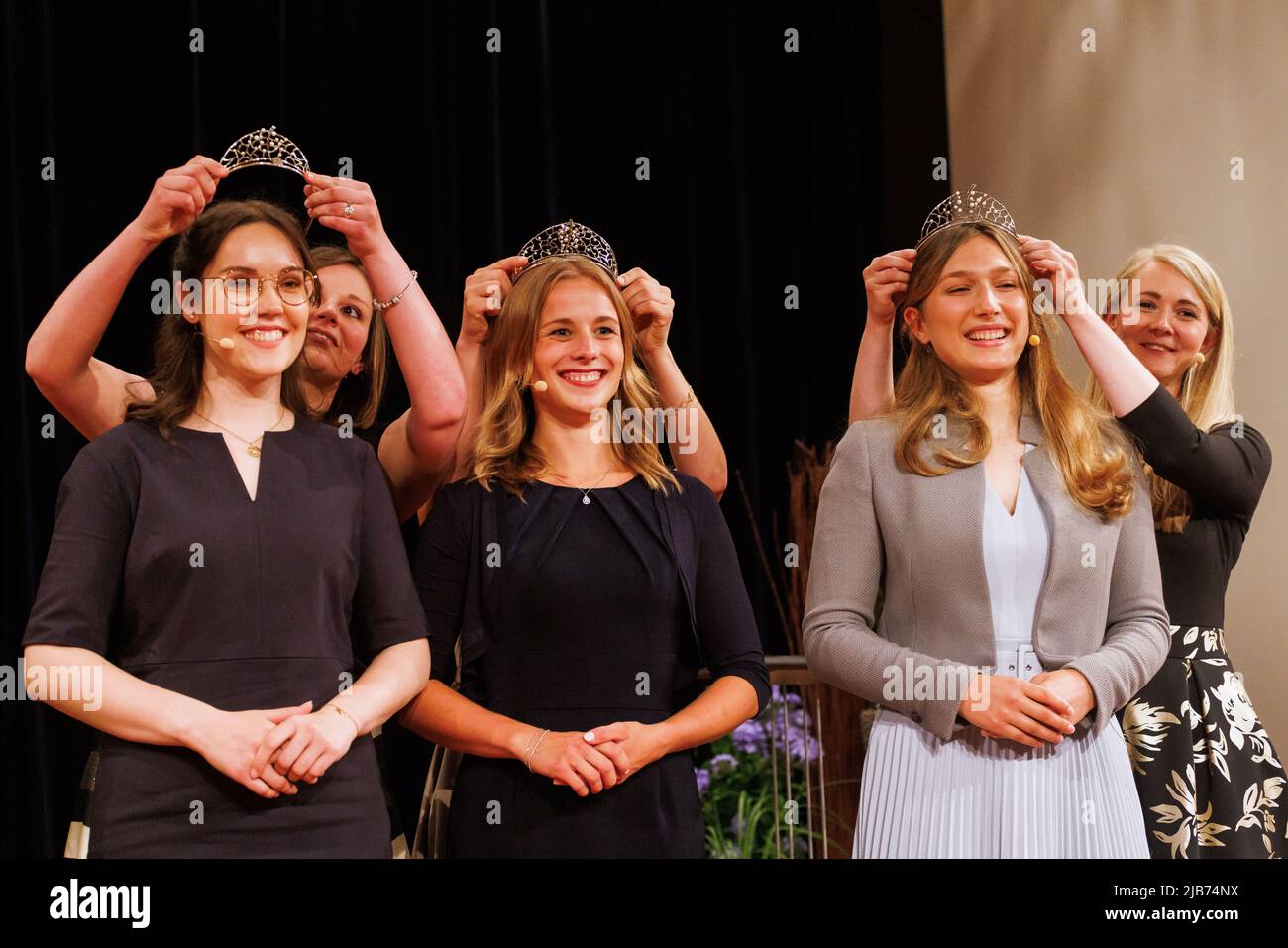 Freiburg, Germany. 03rd June, 2022. Lisa Huber (l-r), Baden Wine ...