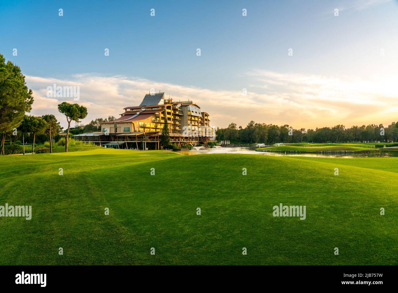 Belek, Turkey - May 13, 2022: Sueno hotel golf Belek with beautiful ...
