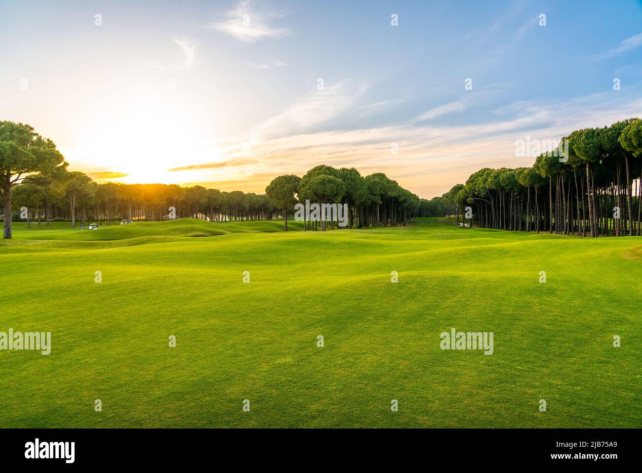Panoramic view golf course hi-res stock photography and images - Alamy