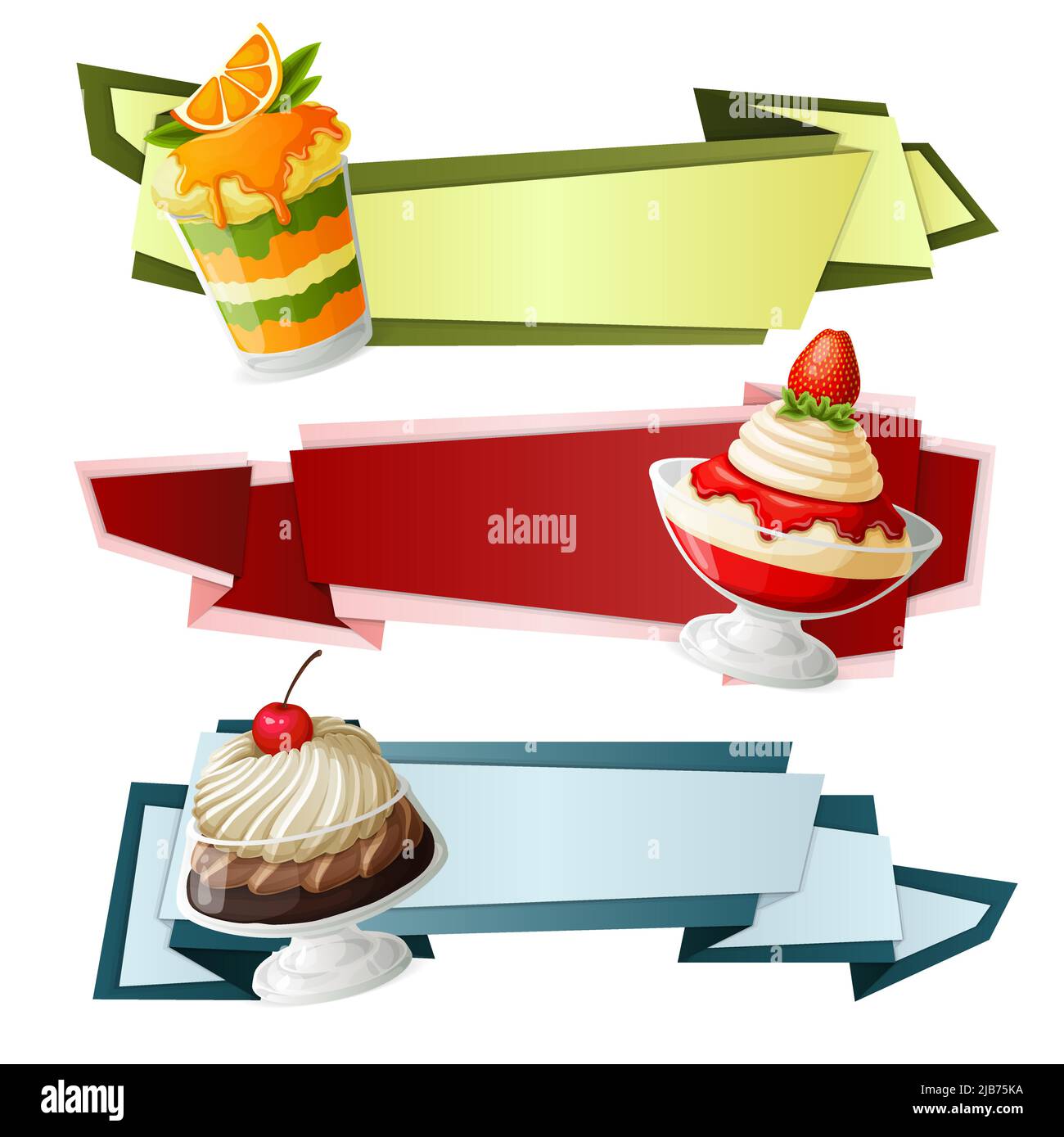 Glass of sweets Stock Vector Images - Alamy