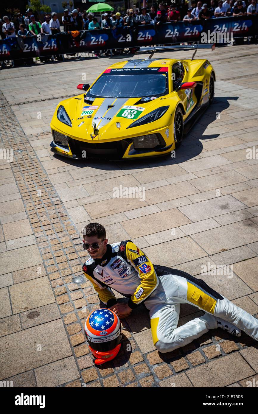 TAYLOR Jordan (usa), Corvette Racing, Chevrolet Corvette C8.R, portrait ...