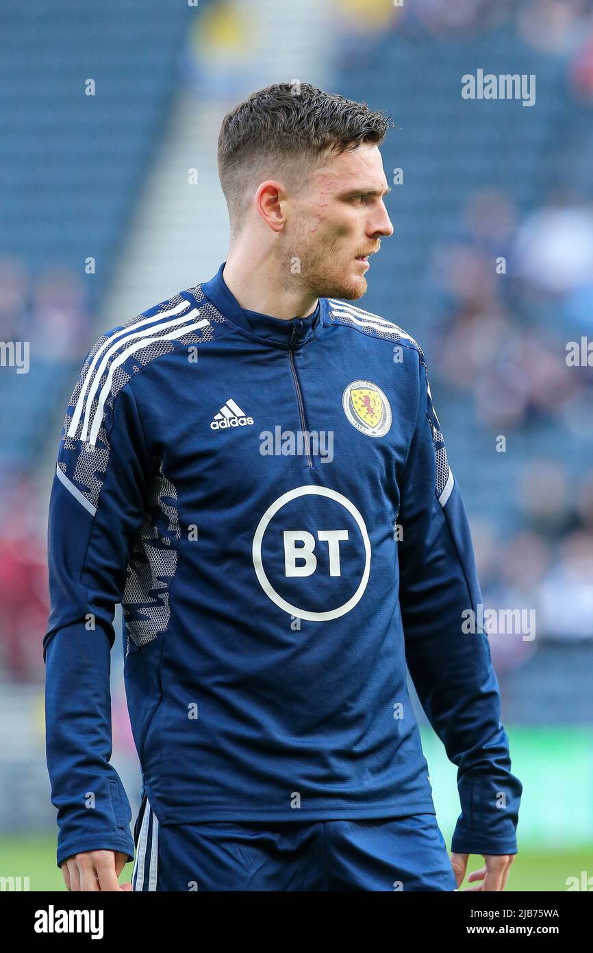 Andy Robertson, defender for the Scotland international football club ...