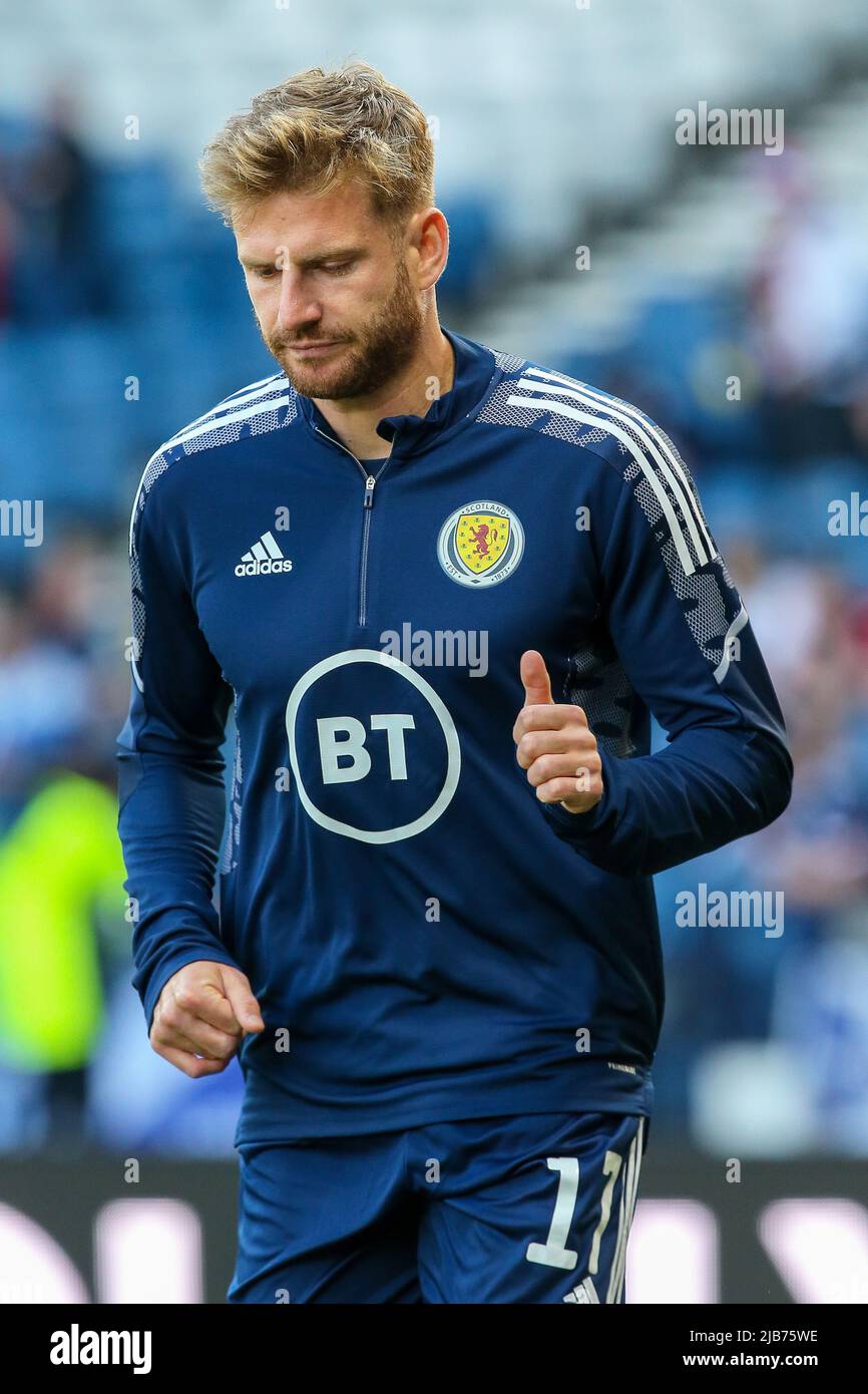 Stuart Armstrong, Scottish international football player, at a training ...
